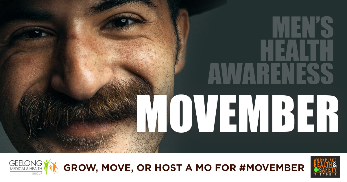 Support Men’s Health. Grow, Host or Move For MOVEMBER. - Geelong Medical & Health Group
